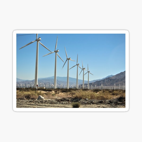 "A Desert Wind Farm" Sticker for Sale by marthahs | Redbubble