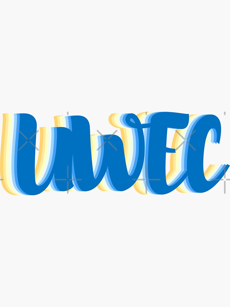"UWEC Gradient" Sticker for Sale by bathwater | Redbubble