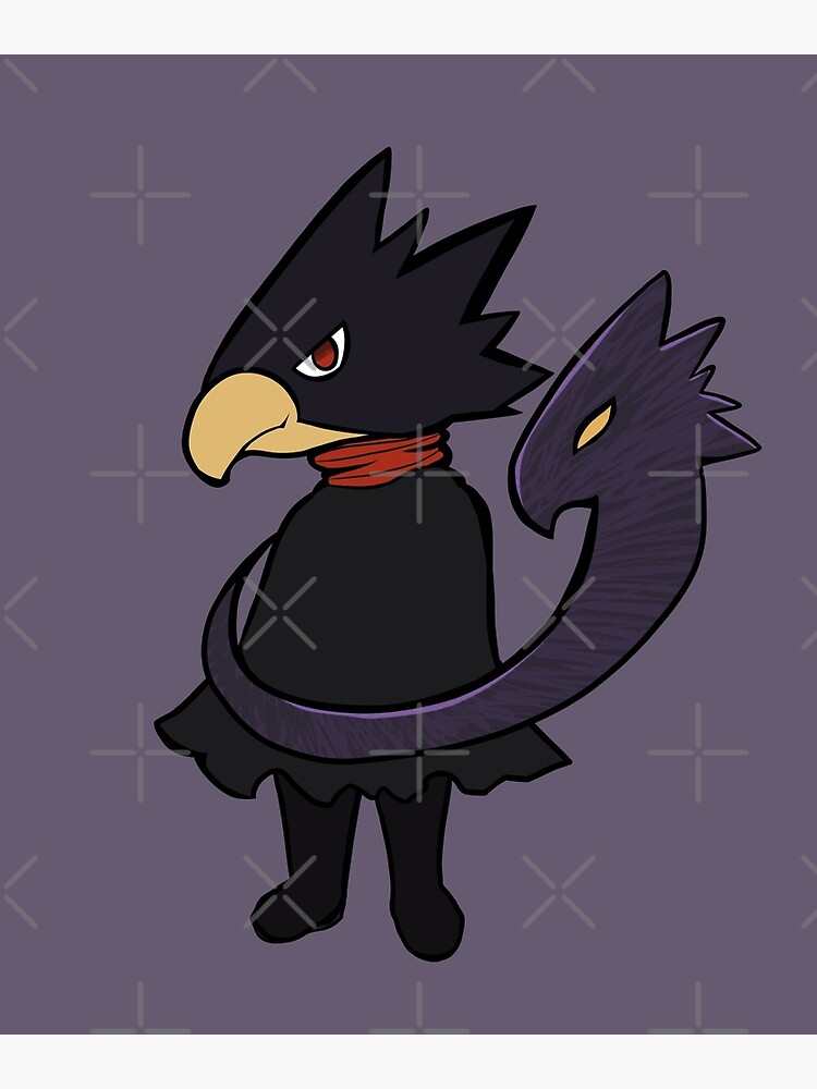 "Tokoyami Fumikage Chibi" Photographic Print by cristini-weenie | Redbubble