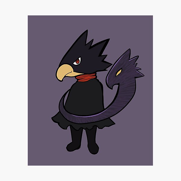 "Tokoyami Fumikage Chibi" Photographic Print by cristini-weenie | Redbubble