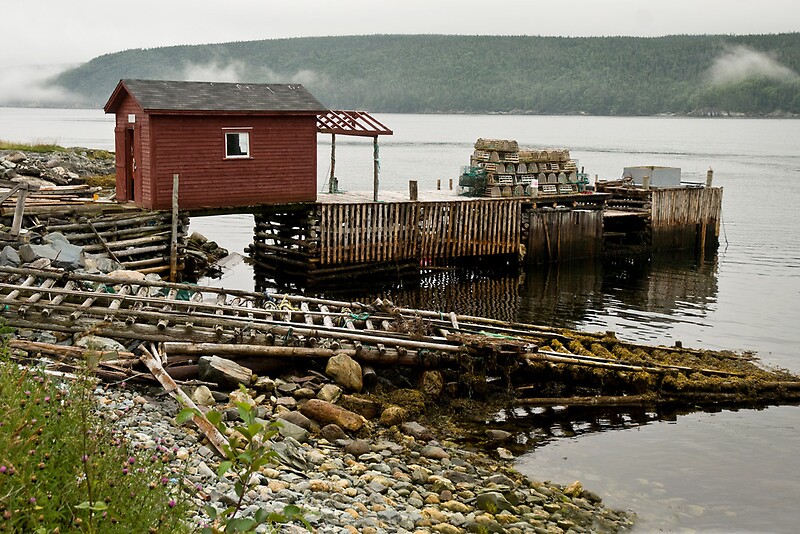 "Fishing Dock - Newfoundland, Canada" by Raymond J Barlow | Redbubble
