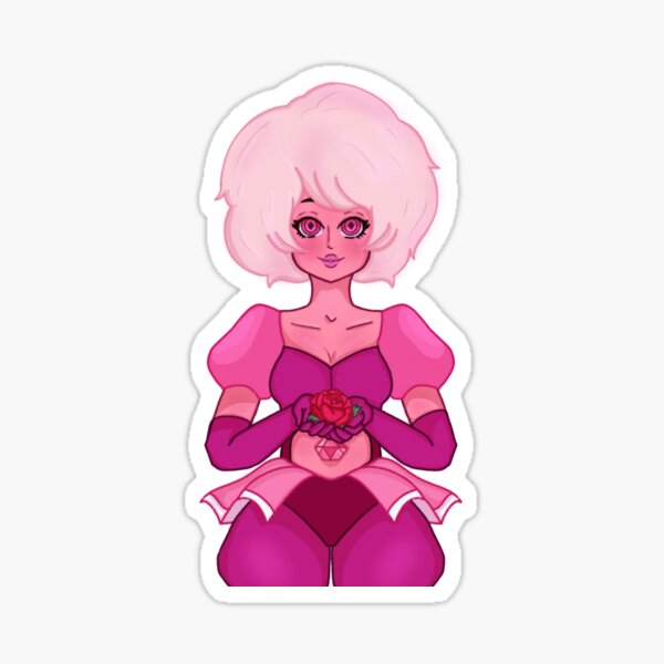 "Pink Diamond" Sticker by cristini-weenie | Redbubble