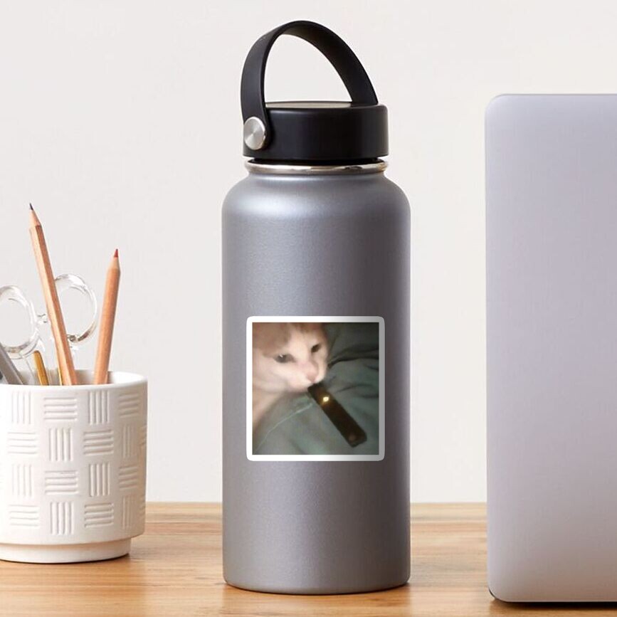 Cat Hitting A Fat Vape Sticker For Sale By Xmememachinex69 Redbubble