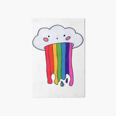 "puking rainbow cloud" Art Board Print for Sale by Kitten2525 | Redbubble