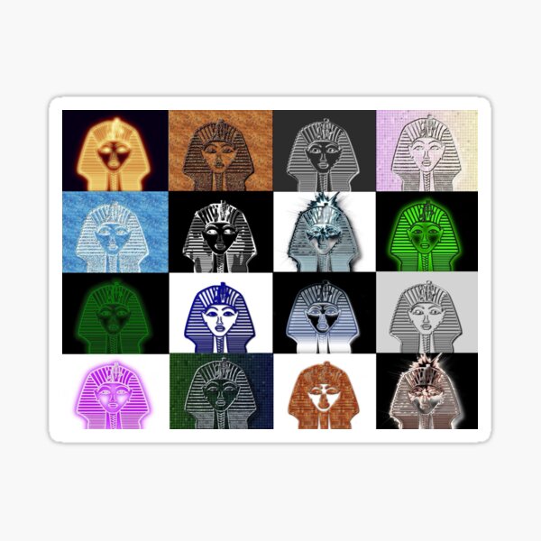 "Kool King Tut" Sticker for Sale by ShajenDesigns | Redbubble