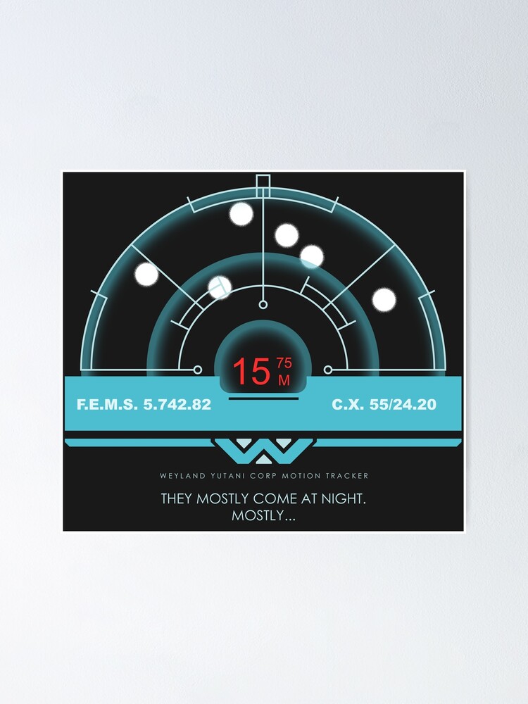 "Aliens Motion Tracker" Poster by AriMartinez | Redbubble