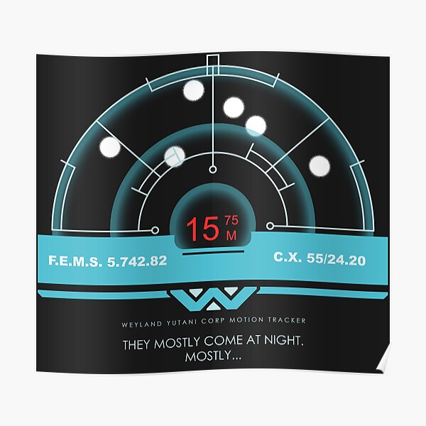 "Aliens Motion Tracker" Poster by AriMartinez | Redbubble