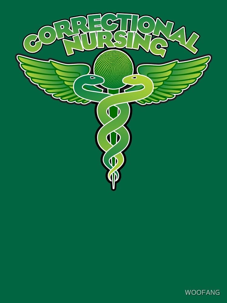 "CORRECTIONAL NURSING ART" T-shirt for Sale by WOOFANG | Redbubble ...