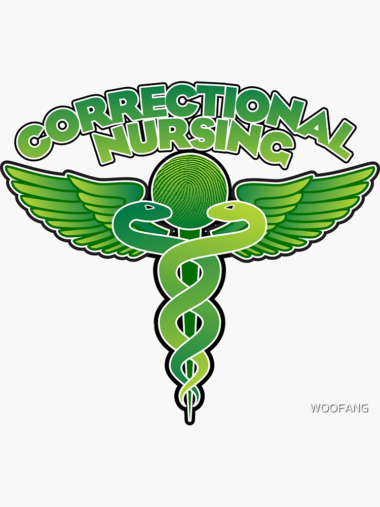 "CORRECTIONAL NURSING ART" Sticker for Sale by WOOFANG | Redbubble