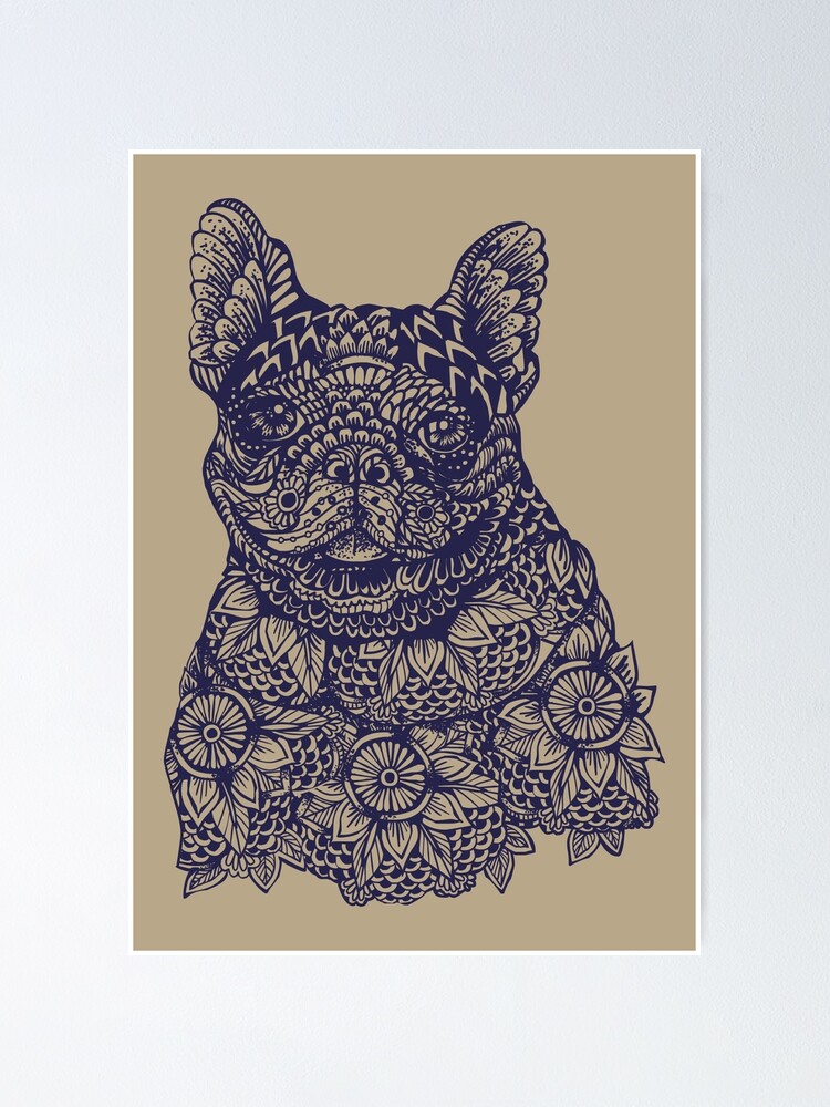 "MANDALA OF FRENCHIE" Poster by Huebucket | Redbubble