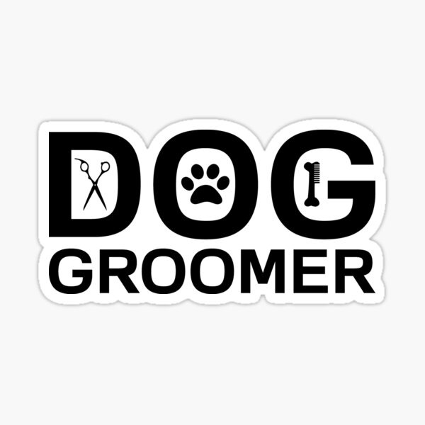 Paper Paper & Party Supplies Dog Groomer Decal White Choose Size Bumper ...