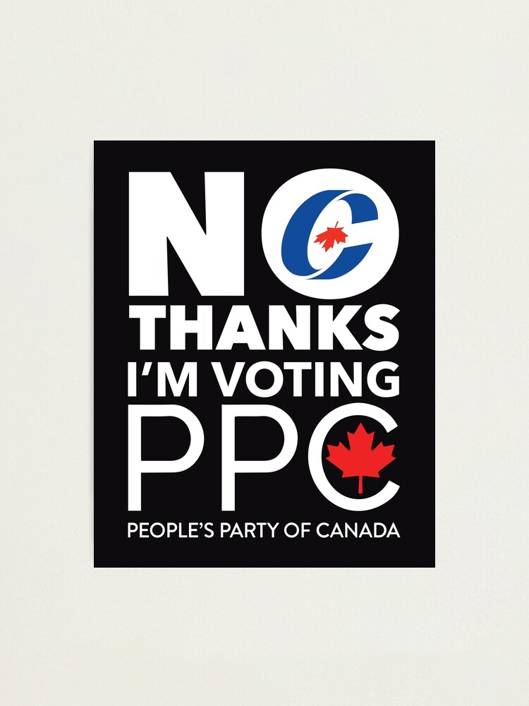 Impression photo « Logo du Parti populaire du Canada PPC Je vote Maxime ...