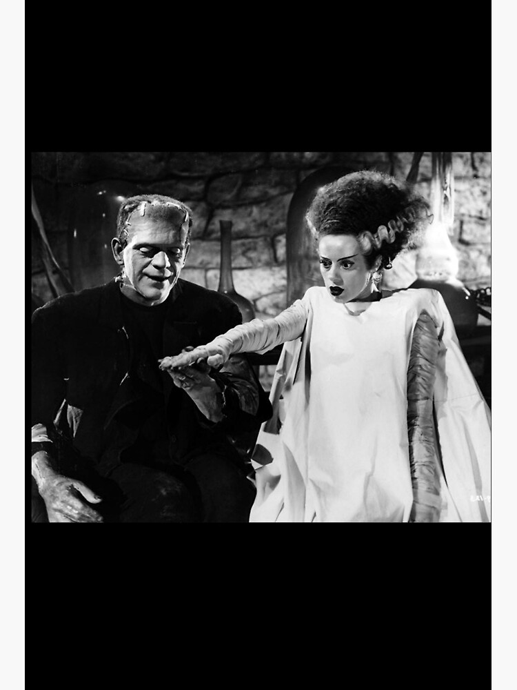 "Mr. & Mrs. Frankenstein Hand In Hand" Art Board Print for Sale by ...