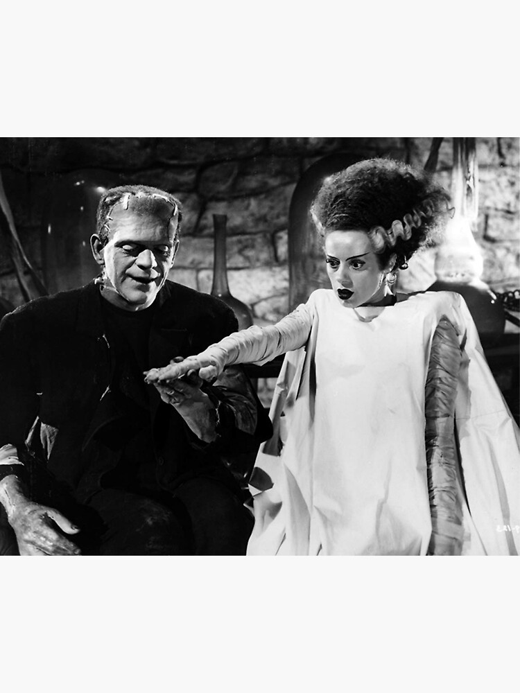 "Mr. & Mrs. Frankenstein Hand In Hand" Sticker for Sale by Slinky-Reebs ...