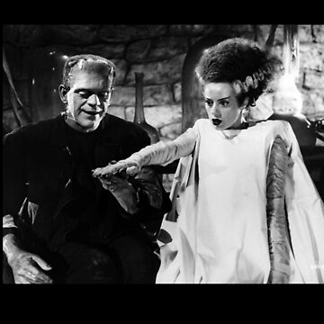 "Mr. & Mrs. Frankenstein Hand In Hand" Poster for Sale by Slinky-Reebs ...