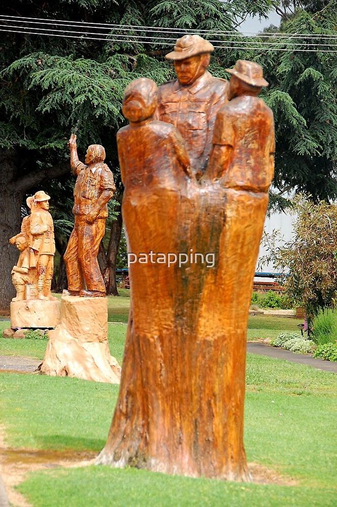 "Cedar Tree Carvings" by patapping | Redbubble