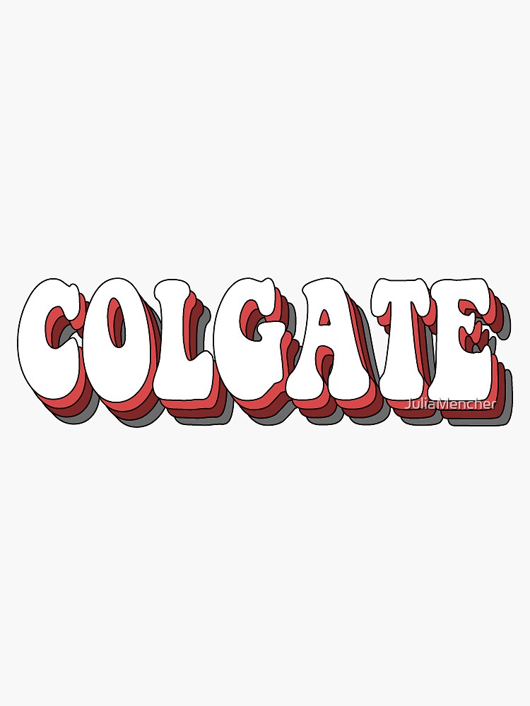 "Colgate logo" Sticker for Sale by JuliaMencher | Redbubble