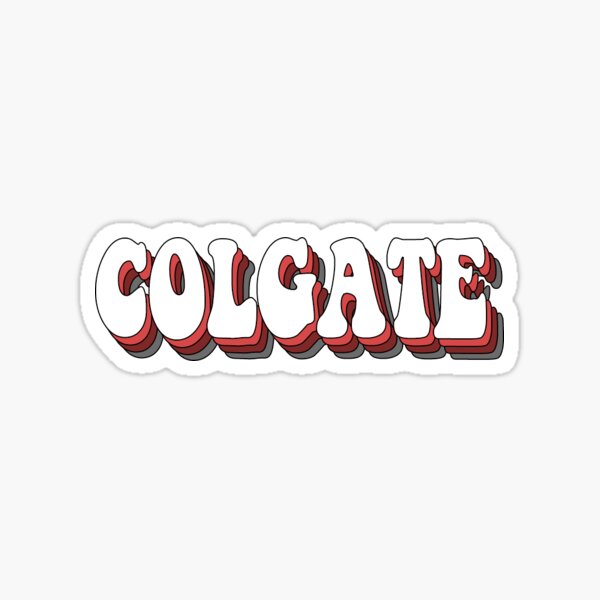 "Colgate logo" Sticker for Sale by JuliaMencher | Redbubble