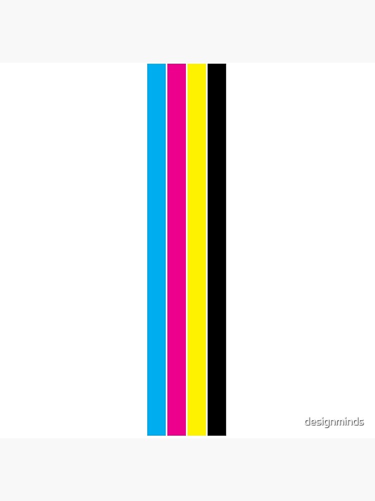 "CMYK Stripes" Art Board Print for Sale by designminds | Redbubble