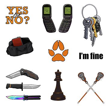 "Aftg sticker sheet" Sticker for Sale by Corvitae | Redbubble