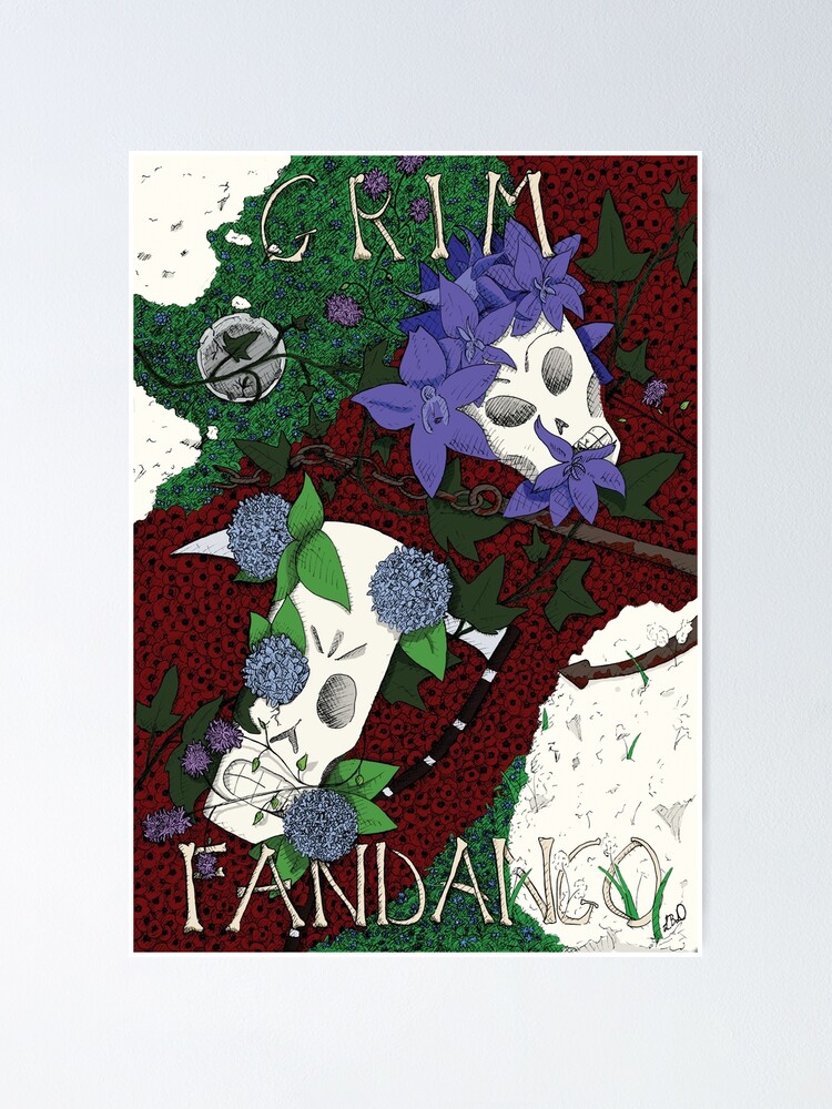 "Grim Fandango" Poster for Sale by NonfatalNerdism | Redbubble