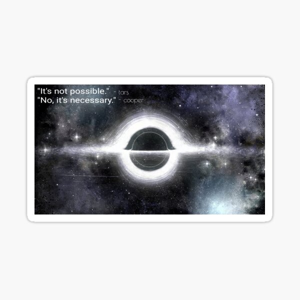 "Interstellar" Sticker for Sale by btamez | Redbubble