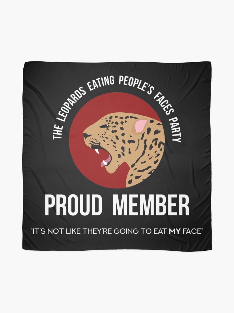"Leopards Eating People's Faces Party" Scarf for Sale by violue | Redbubble