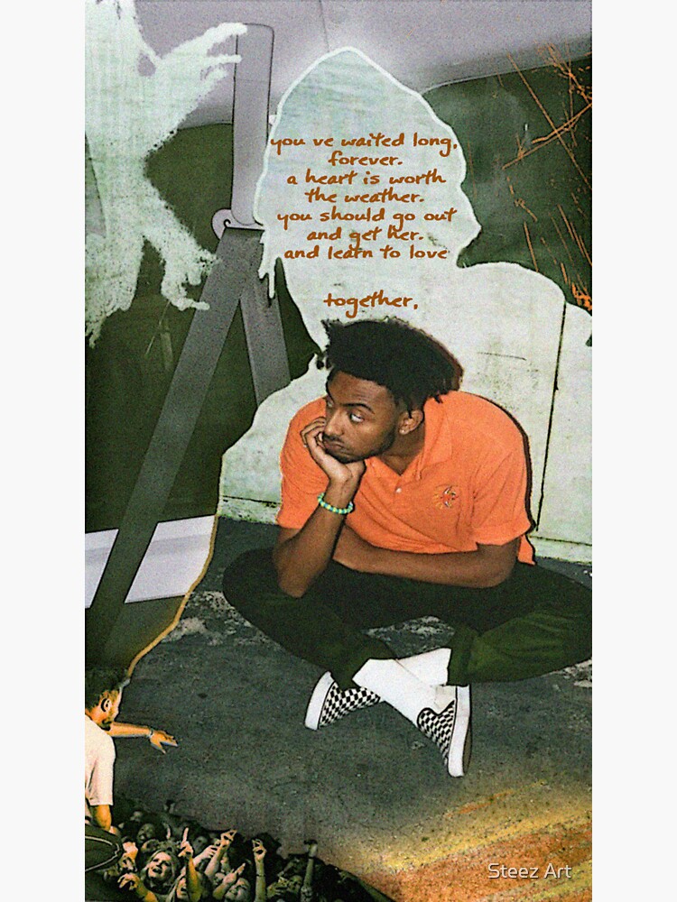 "Aminé TOGETHER Poster (ONEPOINTFIVE Album)" Sticker by LoganWaldorfer ...