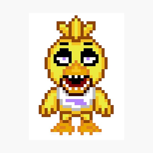 "Five Nights at Freddy's - Chica Mini Pixel" Photographic Print by ...