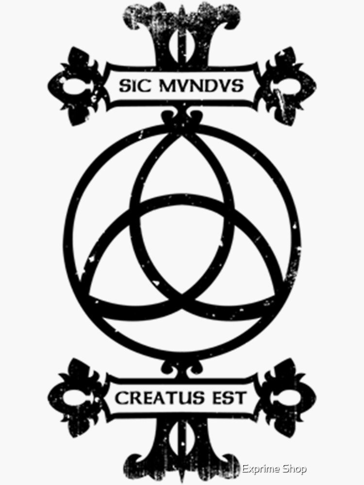 "SIc mundus " Sticker for Sale by ADM-Graphics | Redbubble