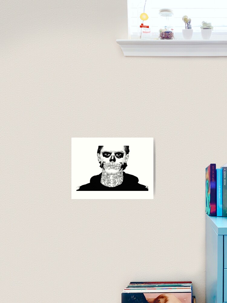 "Tate Langdon Skull" Art Print for Sale by Melina Beyer | Redbubble