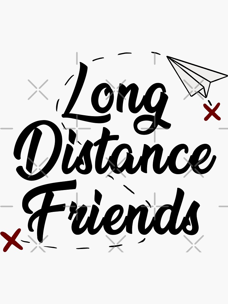 "Long Distance Friends" Sticker for Sale by Corvitae | Redbubble