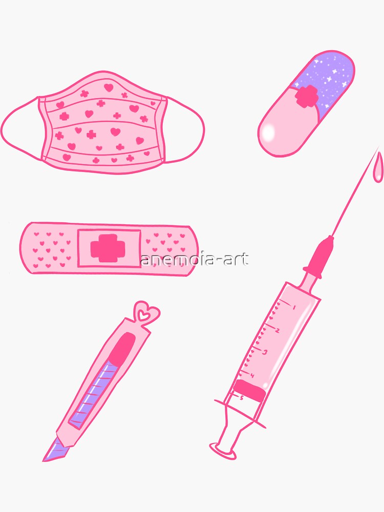 "menhera sticker pack" Sticker for Sale by anemoia-art | Redbubble