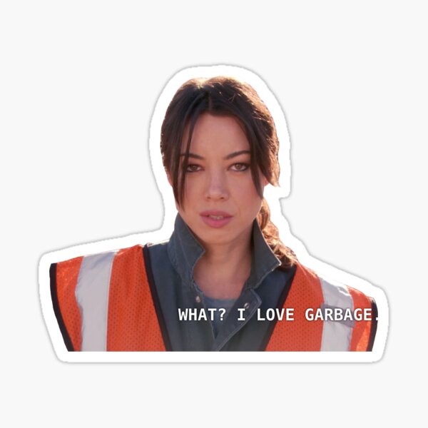 "i love garbage" Sticker for Sale by maves | Redbubble