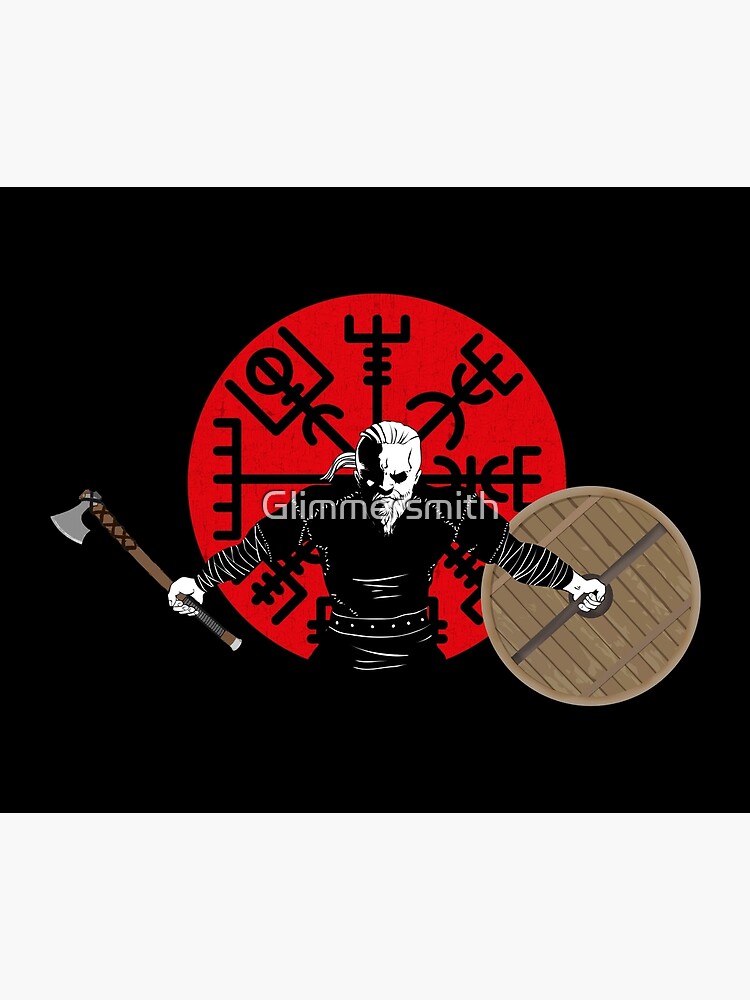 "Fierce Viking Northman Warrior, Axe and Shield" Poster for Sale by ...