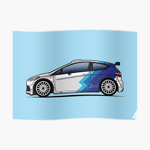 Pósterundefined con la obra «Nuevo Fiesta R5 2019 diseño retro» de ...