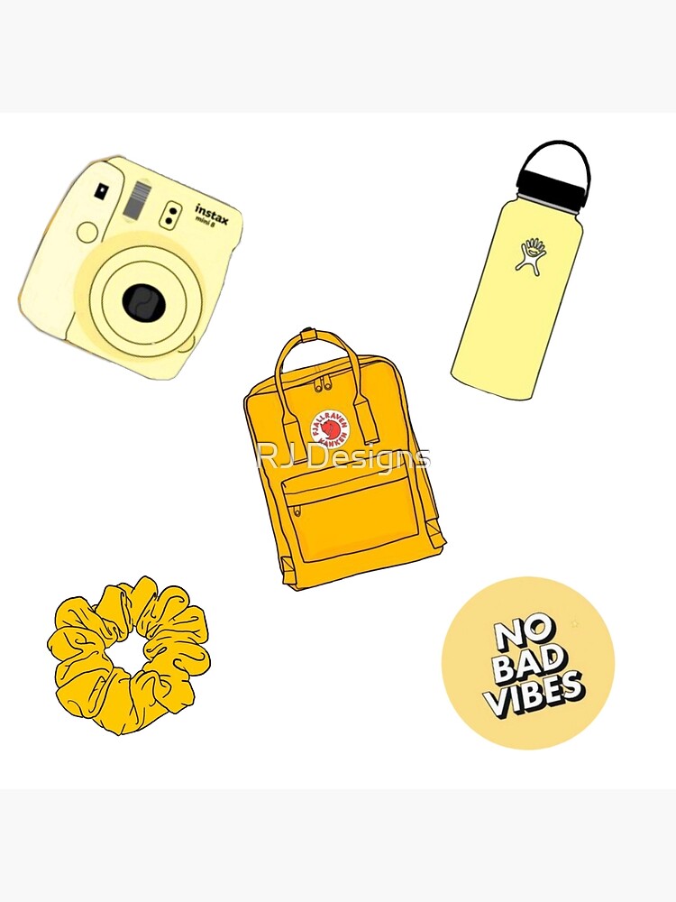 "yellow sticker pack" Poster for Sale by -rachelcoffey | Redbubble