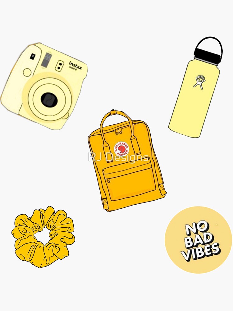 "yellow sticker pack" Sticker for Sale by -rachelcoffey | Redbubble