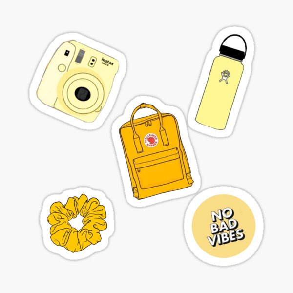 "yellow sticker pack" Sticker for Sale by -rachelcoffey | Redbubble
