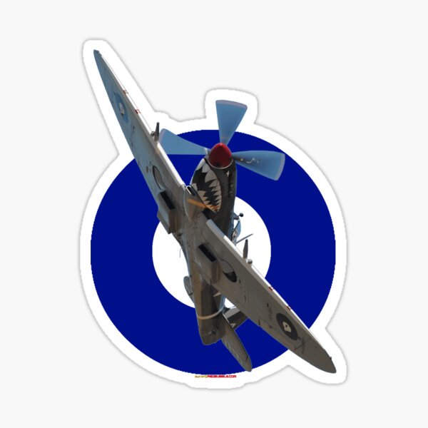 "Pacific WW2 RAAF Roundel Spitfire VH-HET Design" Sticker for Sale by ...