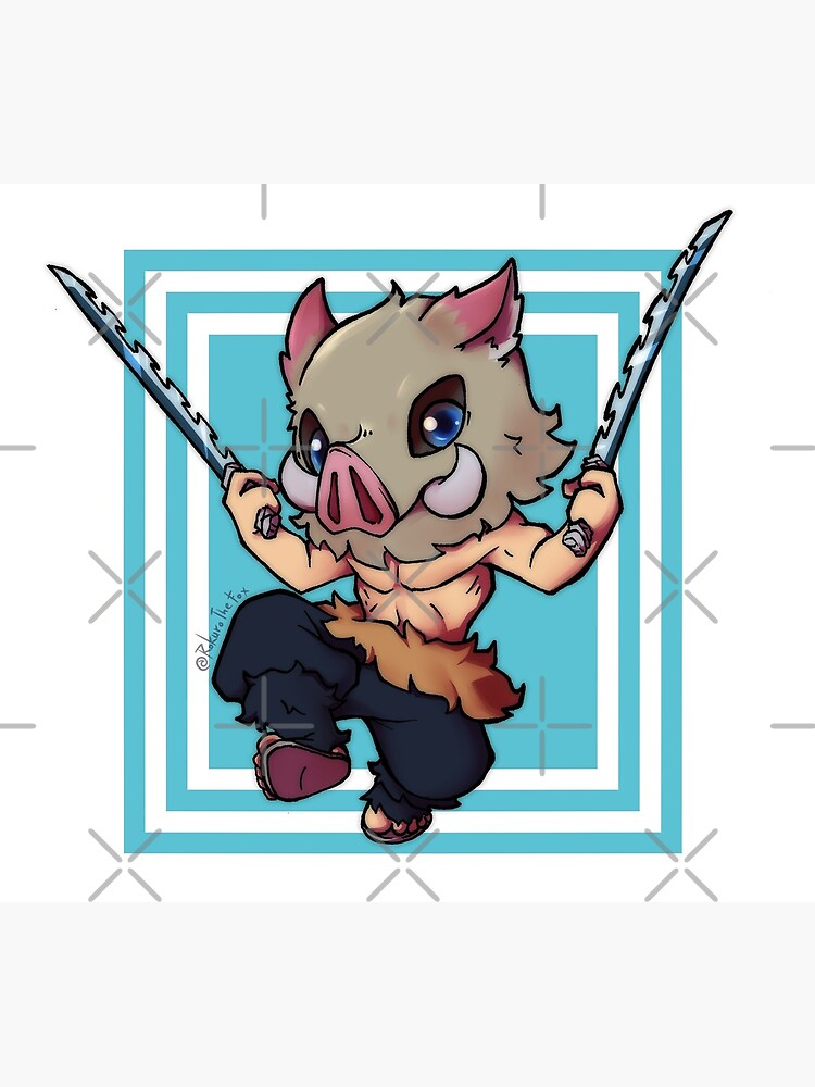 Póster «Kimetsu no Yaiba Inosuke» de ElZorroyElLobo | Redbubble