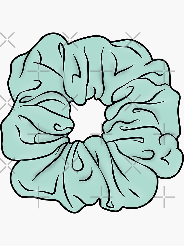 "Mint Scrunchie" Sticker for Sale by mynameisliana | Redbubble