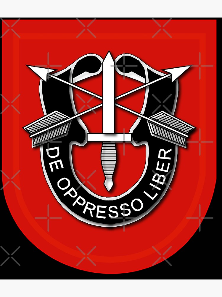 "SOF - 7th SFG Flash wo Txt V1" Poster for Sale by twix123844 | Redbubble