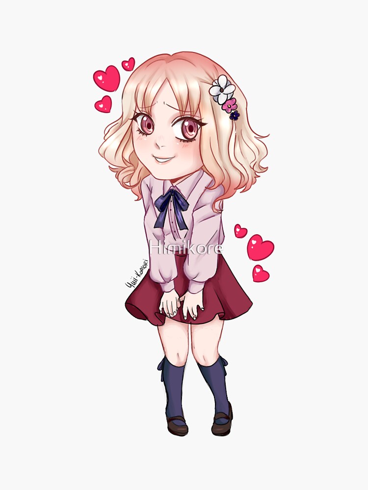 "Yui Komori" Sticker for Sale by Himikore | Redbubble