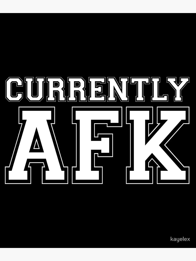 "Currently AFK Computer Gaming Art " Canvas Print by kayelex | Redbubble