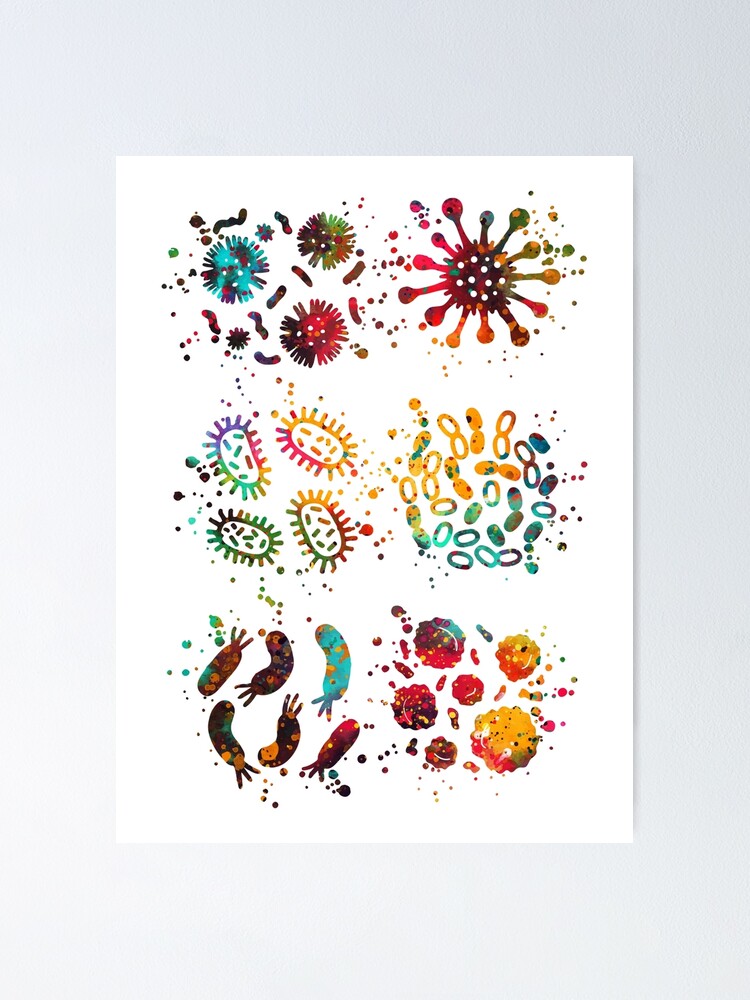 "Bacteria" Poster for Sale by erzebetth | Redbubble