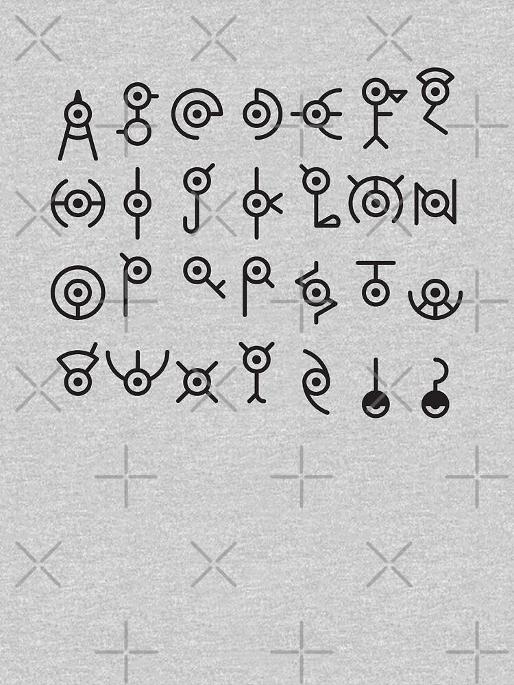 Unown Alphabet Unown font by Arien Epic - FontRiver