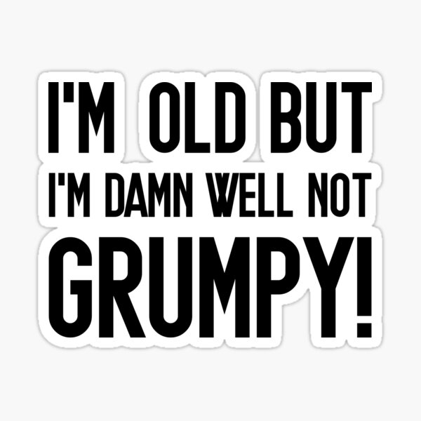Grumpy Old Men Stickers | Redbubble