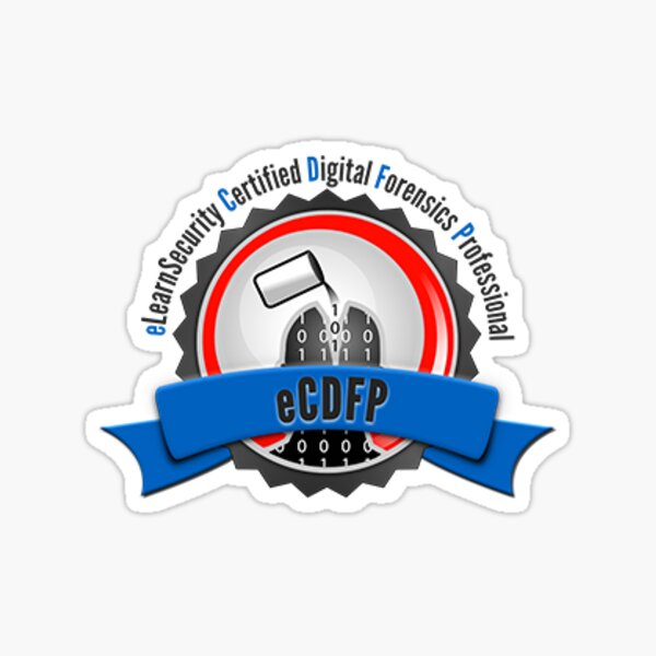 "eLearnSecurity Certified Digital Forensics Professional" Sticker for ...