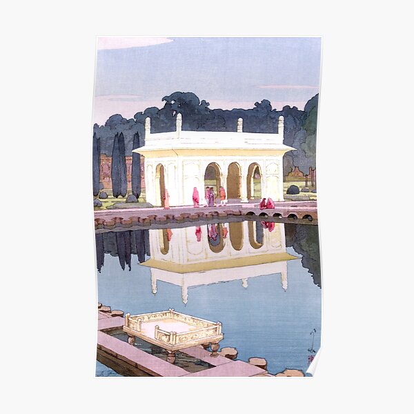 "Shalimar Garden, Lahore by Yoshida Hiroshi" Poster for Sale by ...